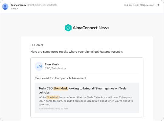 AlmaConnect News